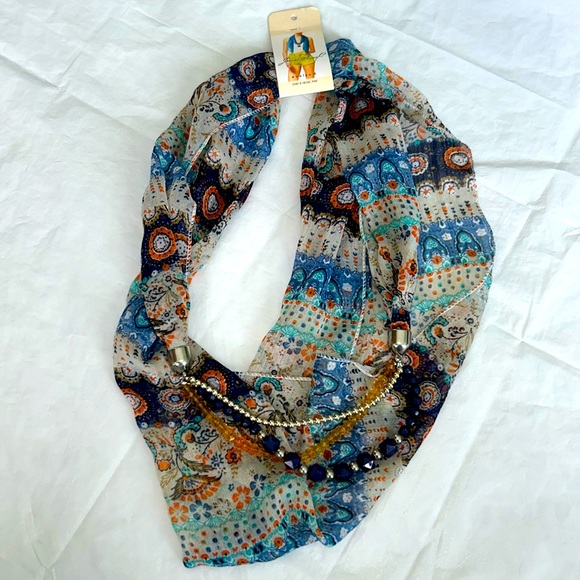 evelyn K New York | Accessories | Nwt Evelyn K New York Jewel Scarf ...